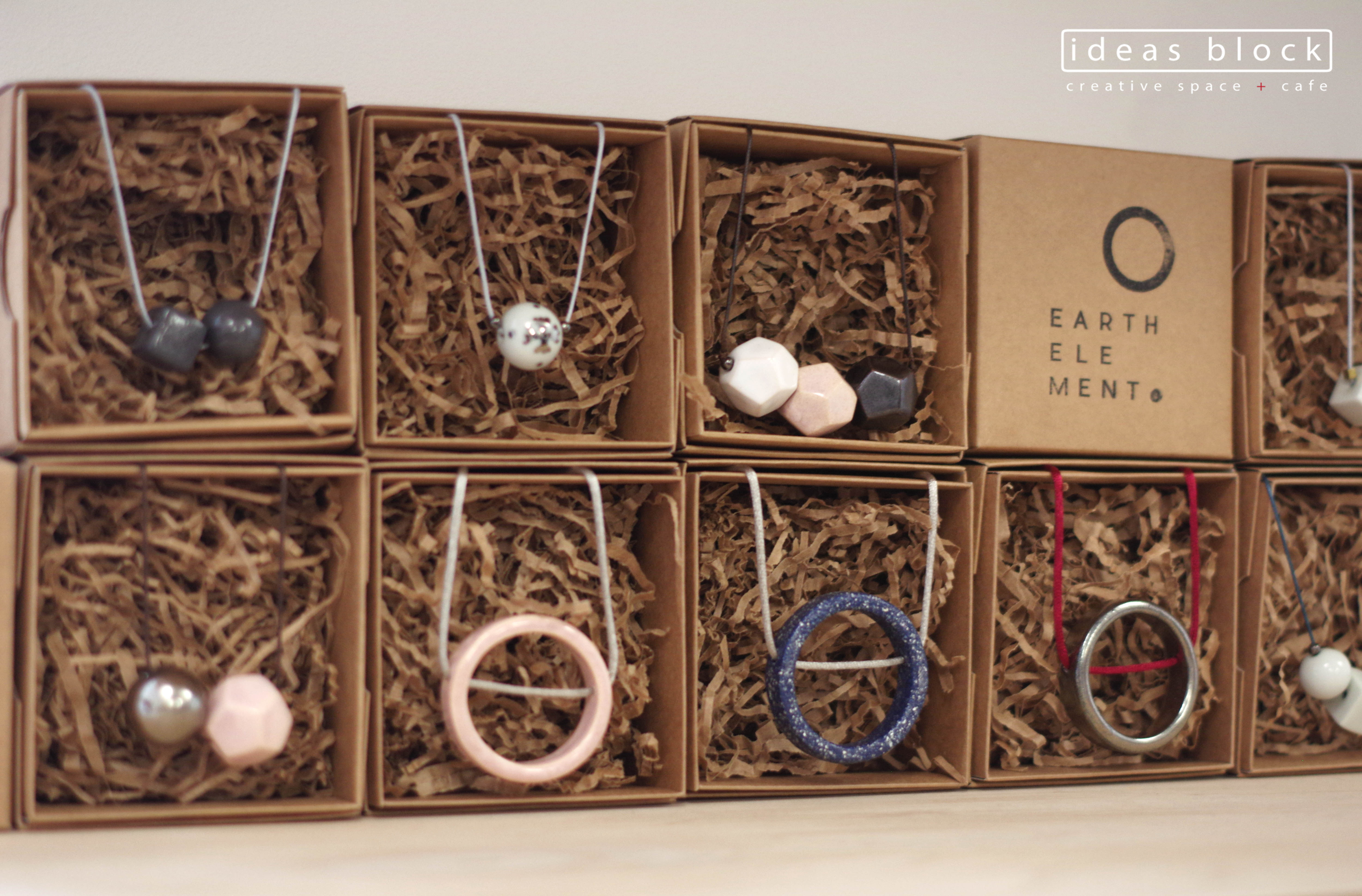 Earth Element ceramic jewellery – Ideas Block